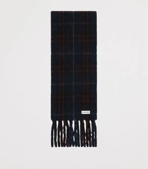 Burberry Wool-blend Narrow Check Scarf