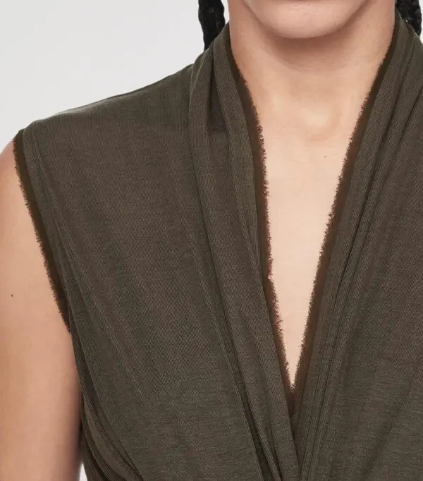 ALLSAINTS Dariya Ruched Maxi Dress