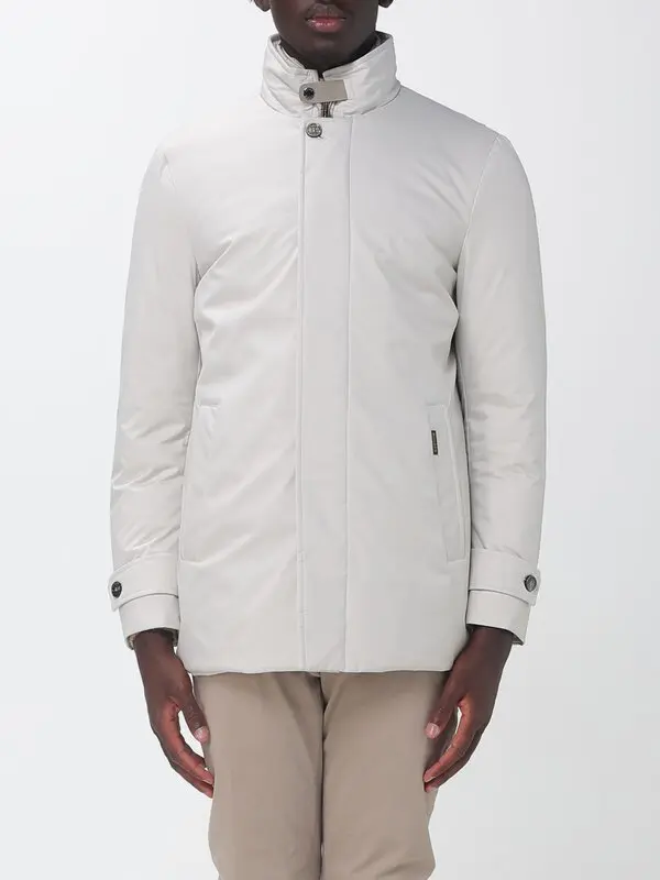 MOORER Stand Collar Jacket - Ecru