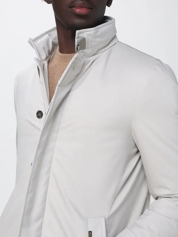 MOORER Stand Collar Jacket - Ecru
