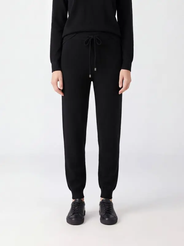 KANGRA Knit Trousers - Black