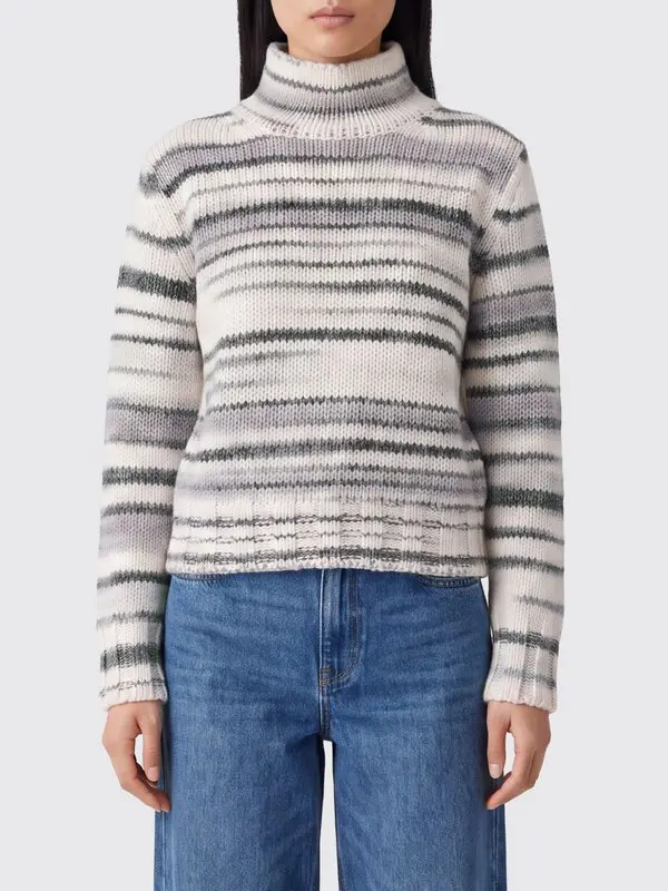 KANGRA Striped Jumper - White
