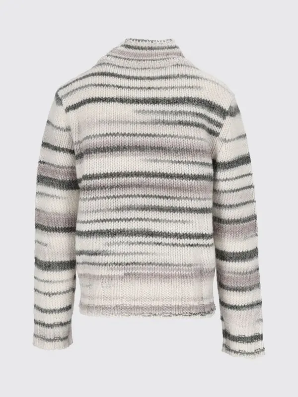 KANGRA Striped Jumper - White
