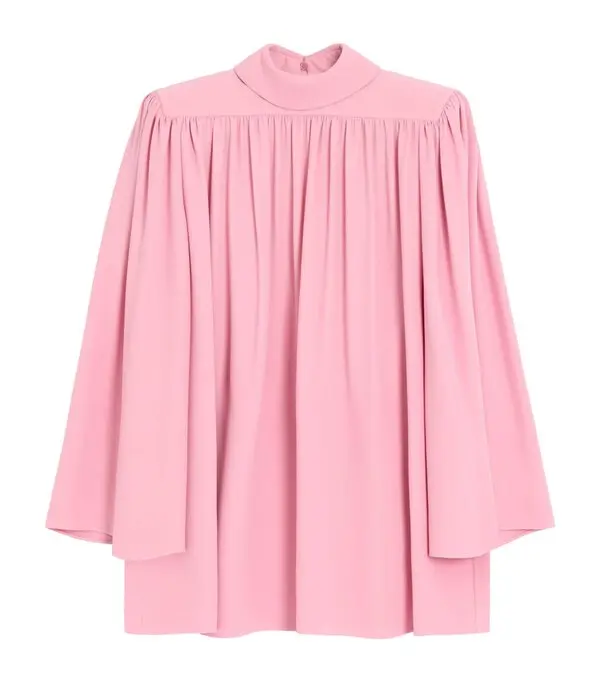 Valentino Garavani Silk Cady Couture Pleated Blouse