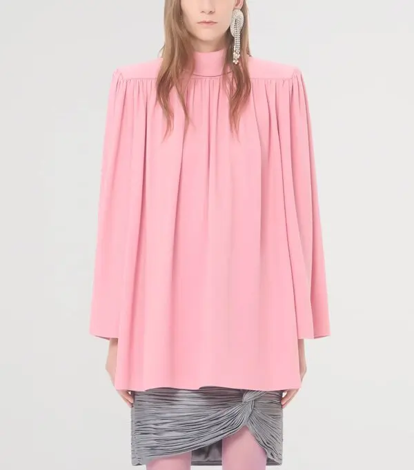 Valentino Garavani Silk Cady Couture Pleated Blouse