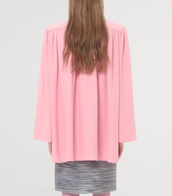 Valentino Garavani Silk Cady Couture Pleated Blouse