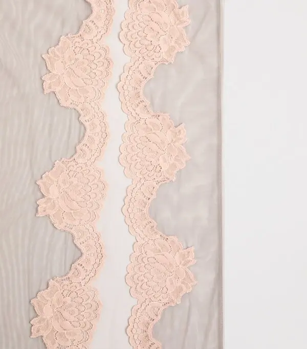 Valentino Garavani Sheer Lace-trim Maxi Skirt