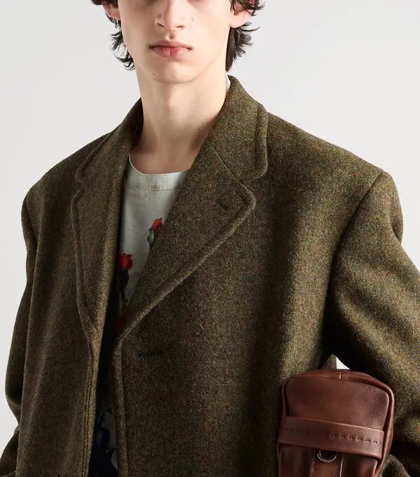 Prada Single-breasted Wool Coat