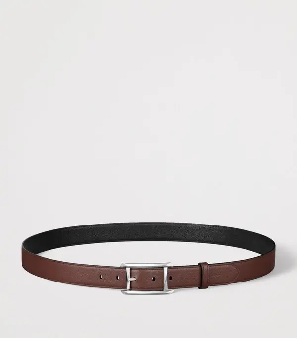 Cartier Leather Reversible Tank De Belt