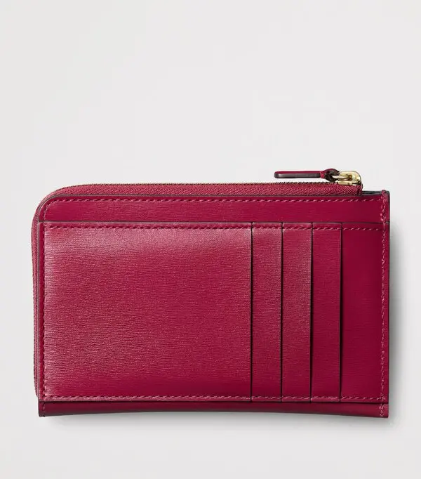 Cartier Leather Panthère De Card Holder - Red
