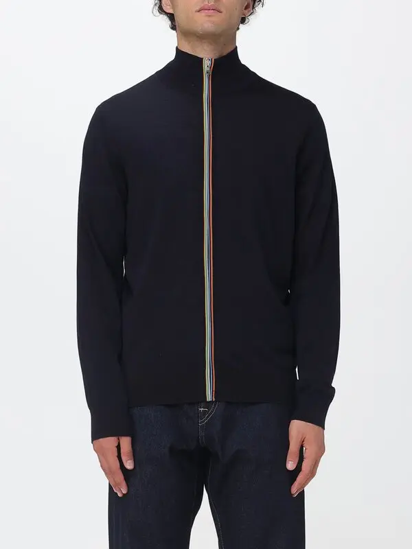 Paul Smith Zip-up Jumper - Blue
