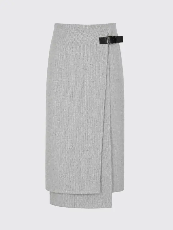 Liviana Conti Buckled Wrap Skirt