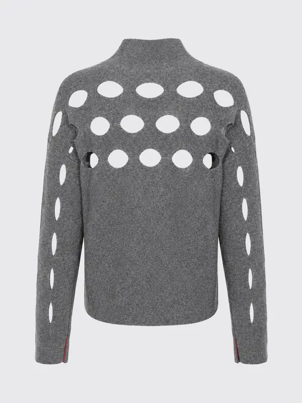 Liviana Conti Ribbed Jumper With Cut-out Detailing