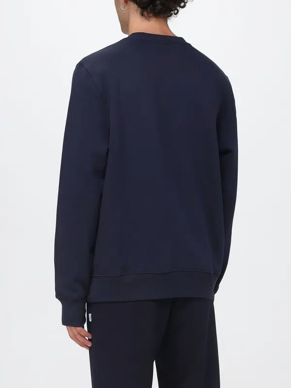 Paul Smith Crewneck Cotton Blend Sweatshirt With Contrast Logo