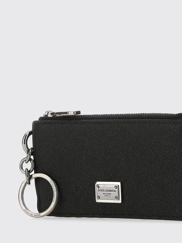 Dolce & Gabbana Grain Leather Credit Card Holder