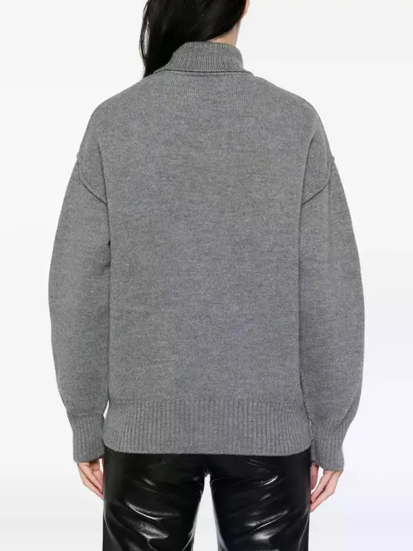 AMI Paris De Coeur Roll-neck Sweater