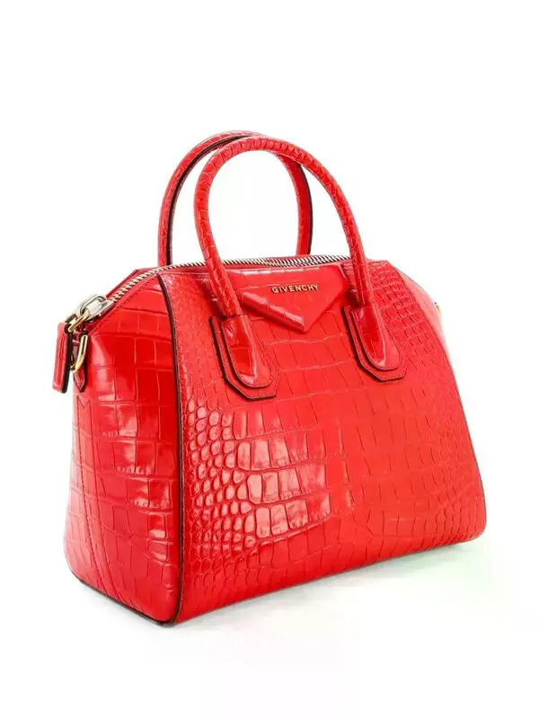 Givenchy Antigona Bag Crocodile Embossed Leather Small Satchel