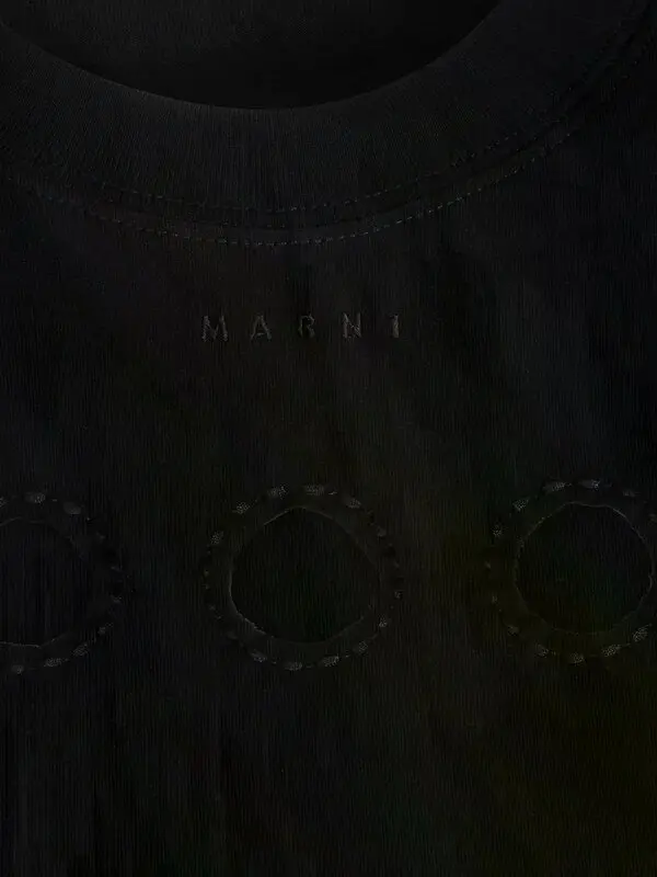 Marni Cotton Cut-out Detail Tank Top