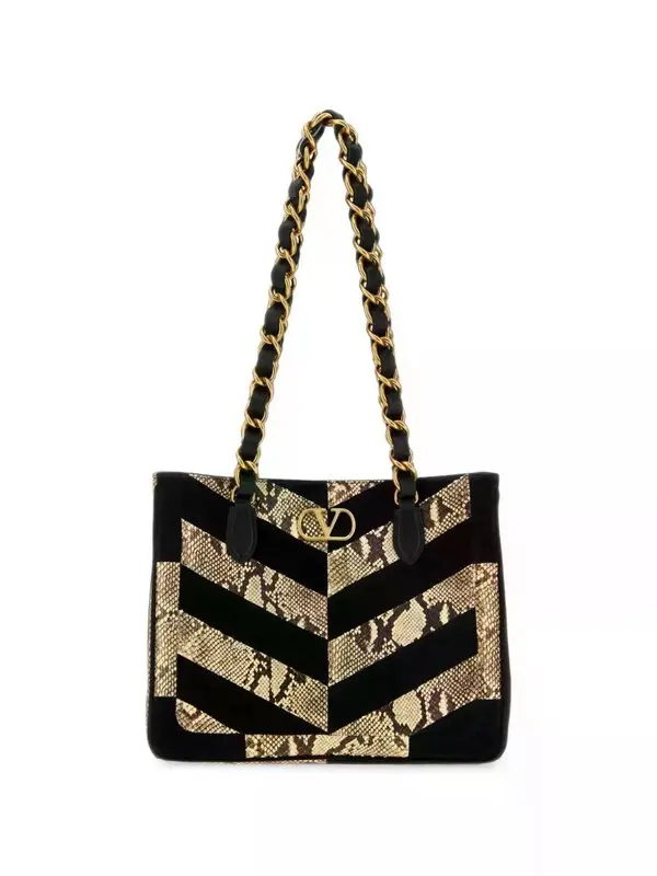 Valentino Garavani Chevron-pattern Tote Bag
