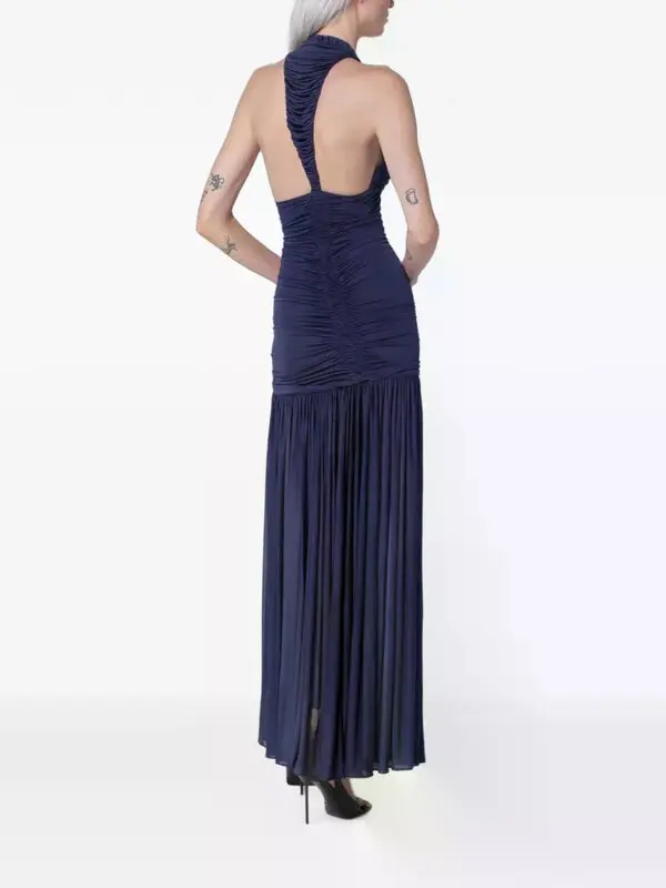 Christopher Esber Orion Ruched Gown - Blue
