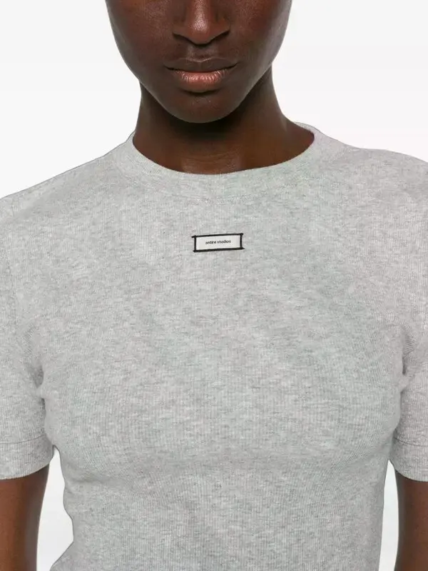 ENTIRE STUDIOS Logo-patch T-shirt