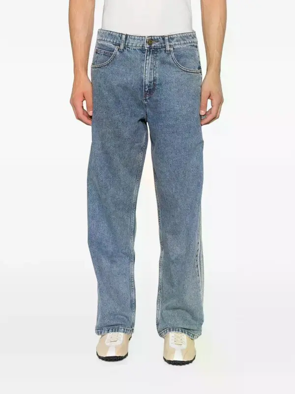 Adidas Firebird Side-stripe Jeans - Blue