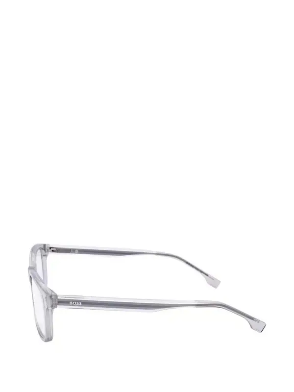 BOSS Rectangle Frame Eyeglasses - Grey