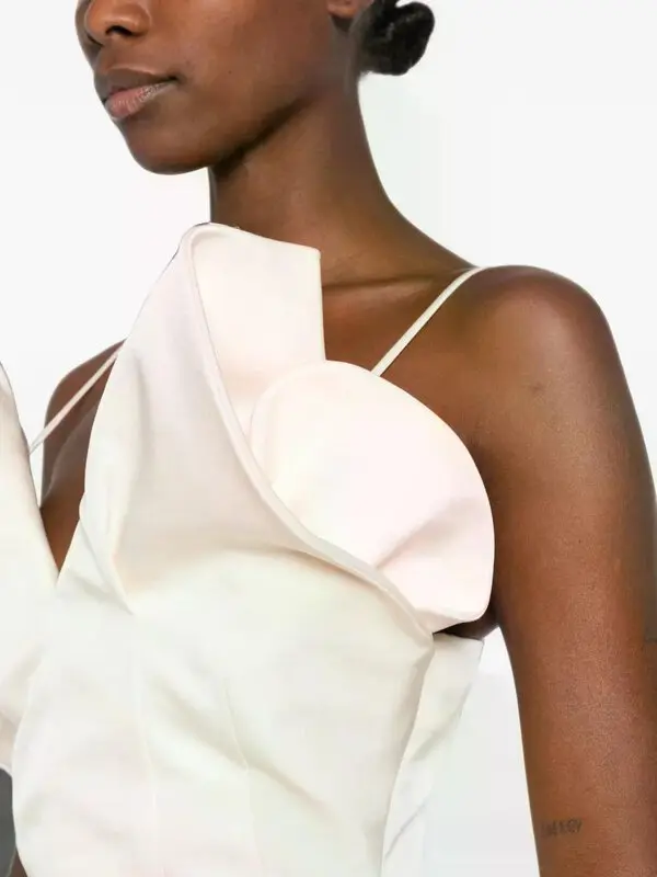 Magda Butrym Sculptural V-neck Dress