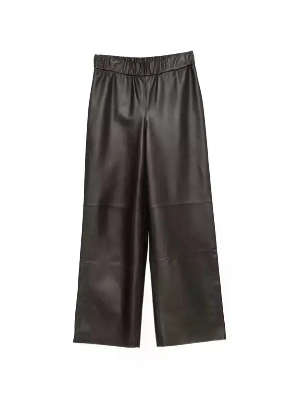 MANZONI 24 Elasticated-waist Leather Trousers