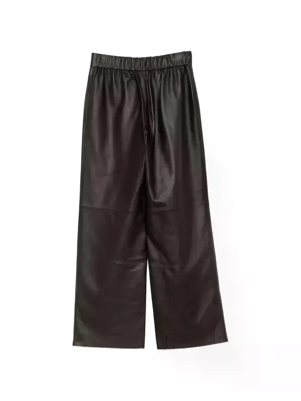 MANZONI 24 Elasticated-waist Leather Trousers