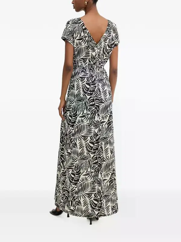 MORGAN Leaf Print Maxi Dress