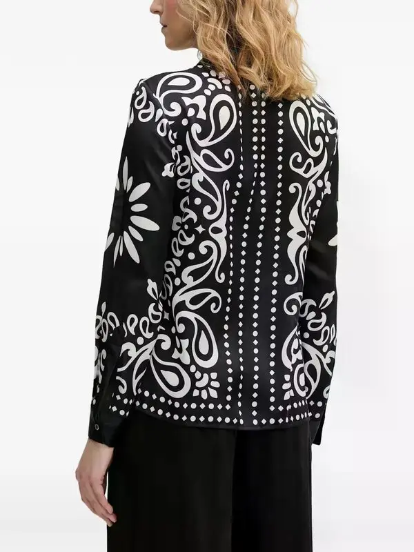 MORGAN Paisley Print Long Sleeve Shirt