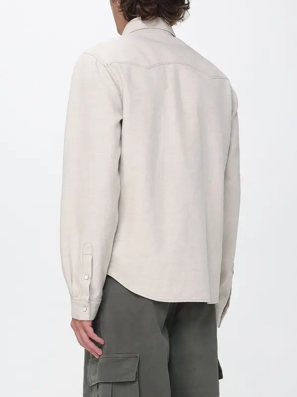 Fendi Printed Cotton Shirt Jacket With Classic Collar And Patch Pockets