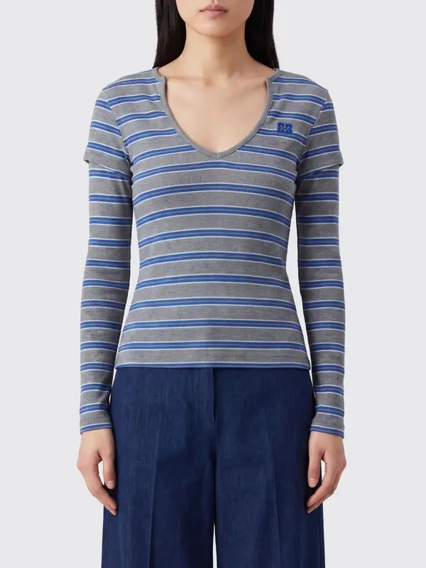 GANNI Long-sleeve Top - Blue