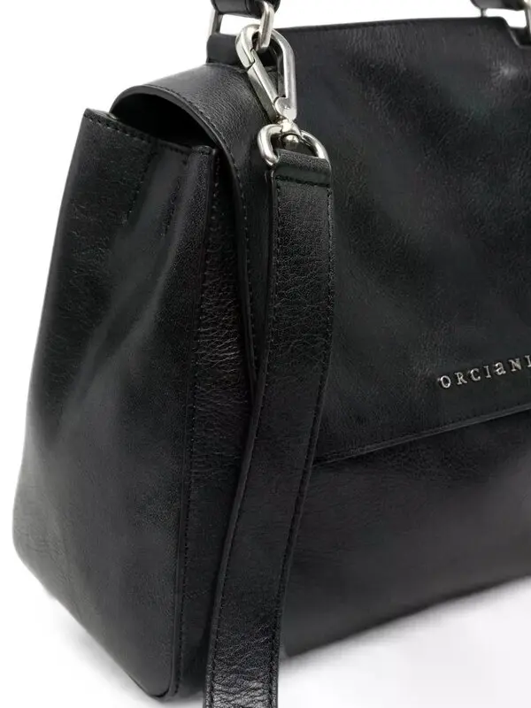 Orciani Logo-lettering Foldover Shoulder Bag