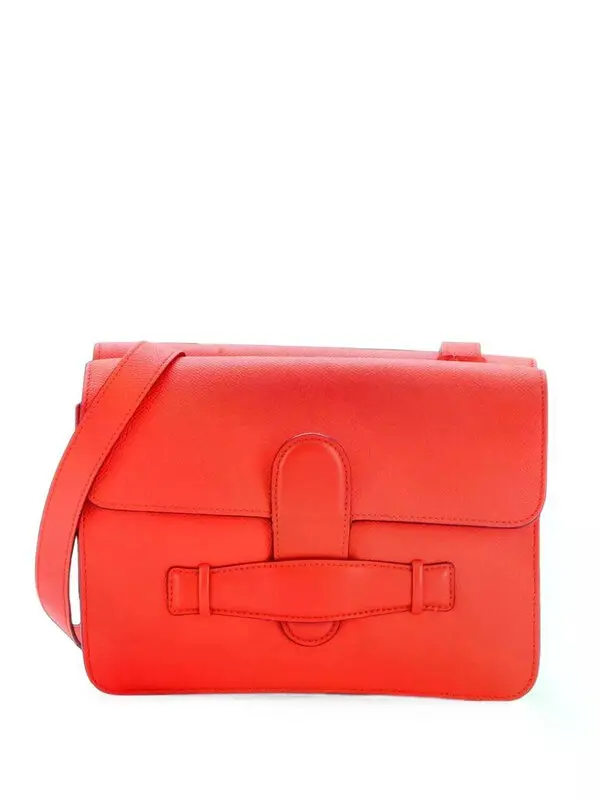 Celine Symmetrical Leather Shoulder Bag