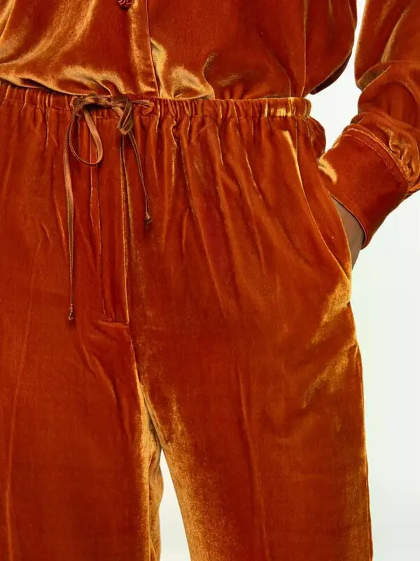 FORTE_FORTE Velvet Drawstring Trousers