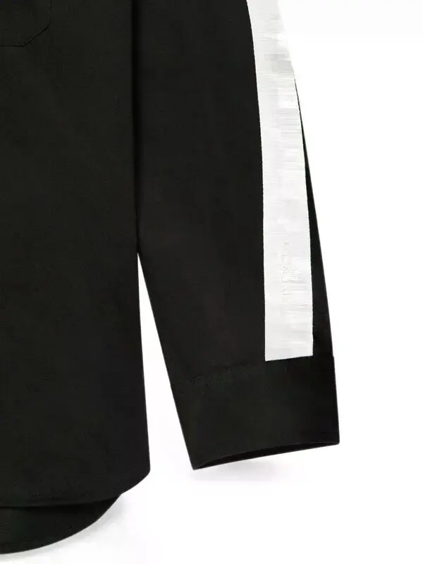 Givenchy Couture Seam Overshirt In Cotton With Grosgrain-detail