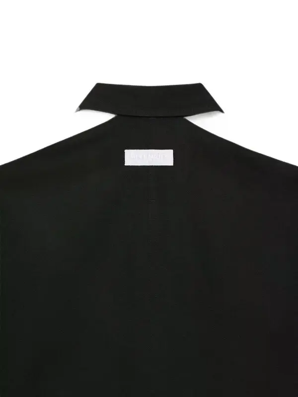 Givenchy Couture Seam Overshirt In Cotton With Grosgrain-detail