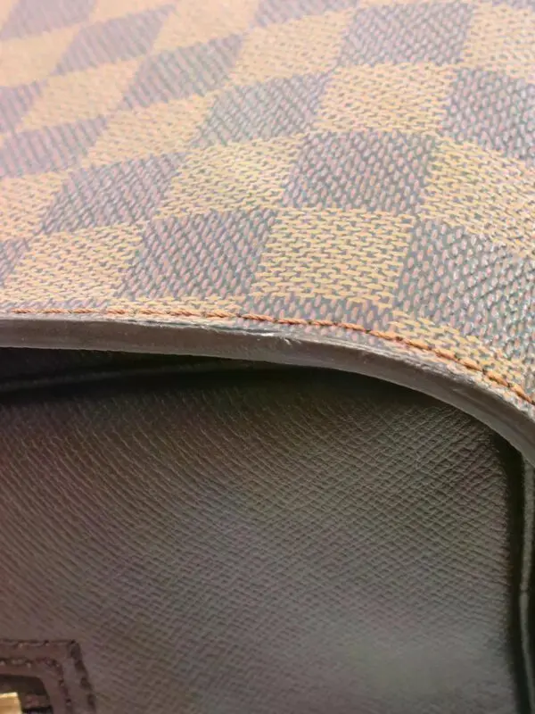 LOUIS VUITTON 2004 Triana Damier Ébène-pattern Handbag
