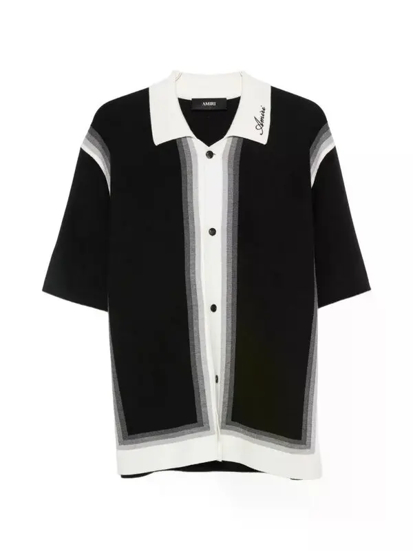 Amiri Logo-embroidered Shirt - Black