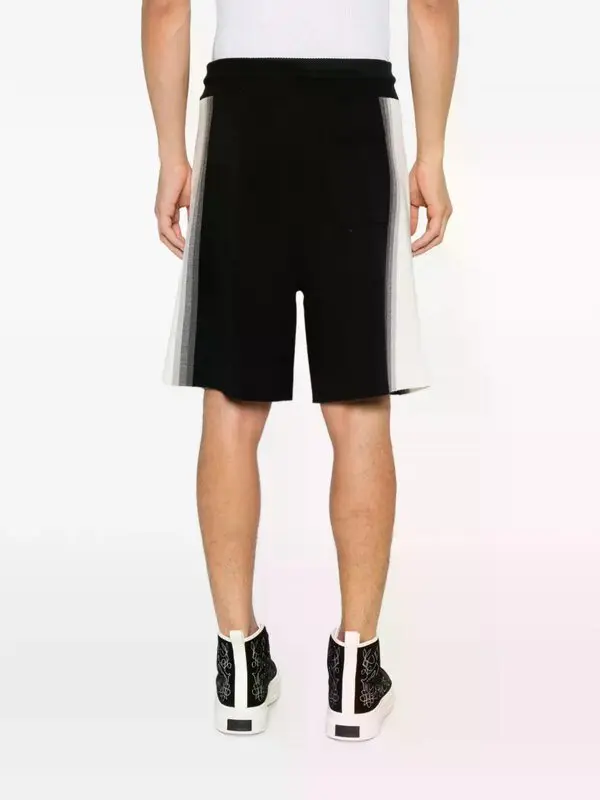 Amiri Gradient-stripe Knitted Shorts