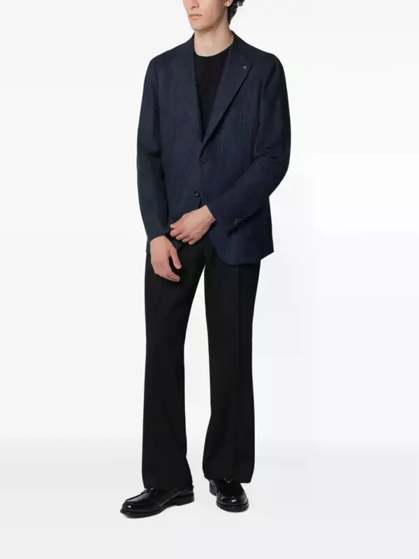 Tagliatore Montecarlo Herringbone-knit Blazer