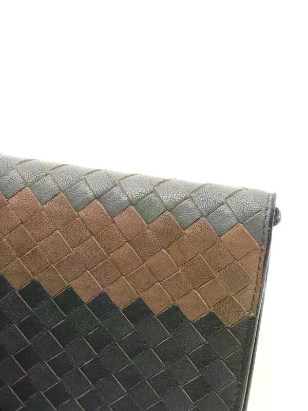 Bottega Veneta 2000s Intrecciato Bi-fold Long Wallet