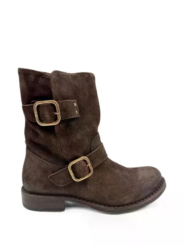 Fiorentini + Baker Suede Buckle Boots