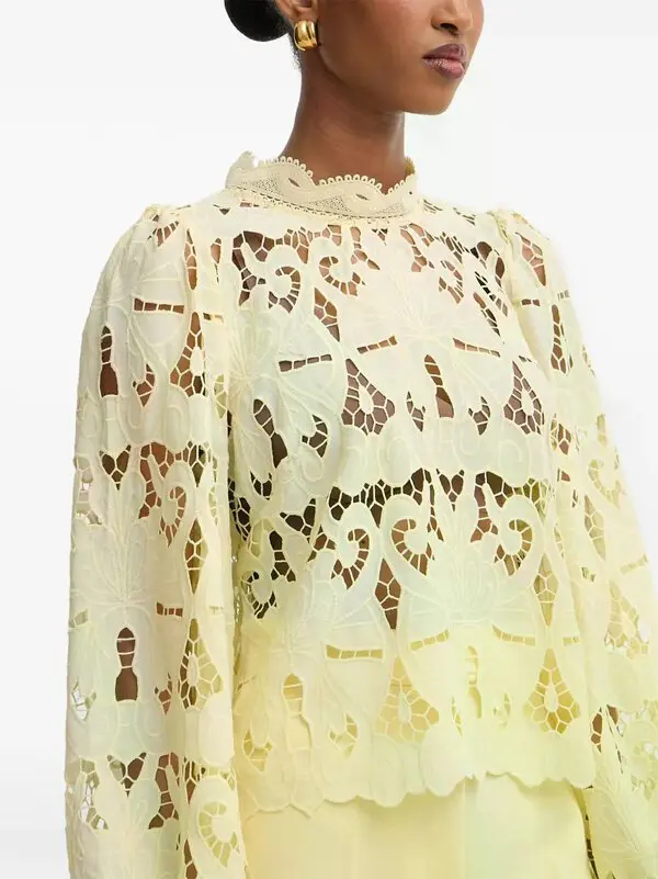 MORGAN Guipure-lace Blouse