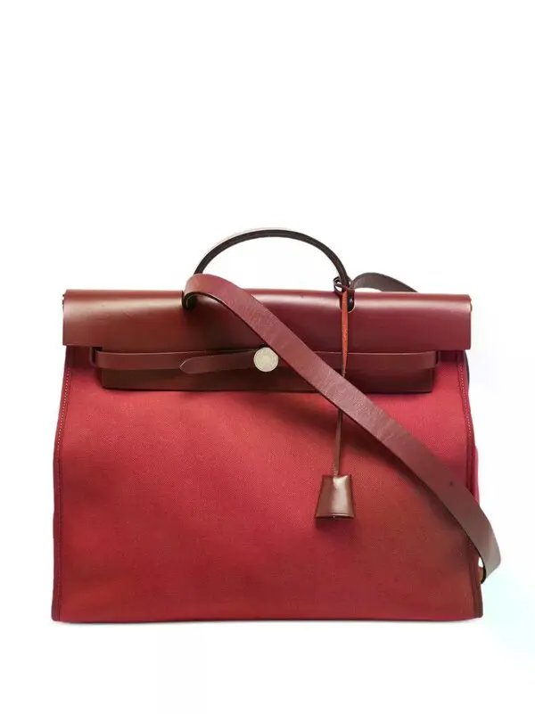 Hermès Herbag Zip Tote Bag - Red