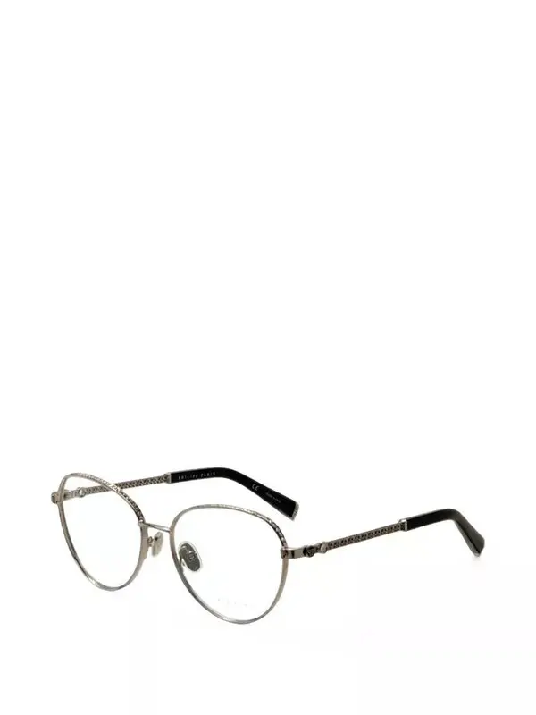 Philipp Plein Crystal-embellished Geometric-frame Glasses