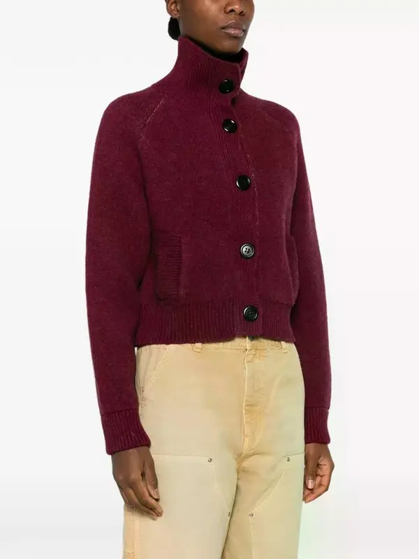 B.B. WALACE Hesse Button-up Raglan-sleeve Cardigan - Red