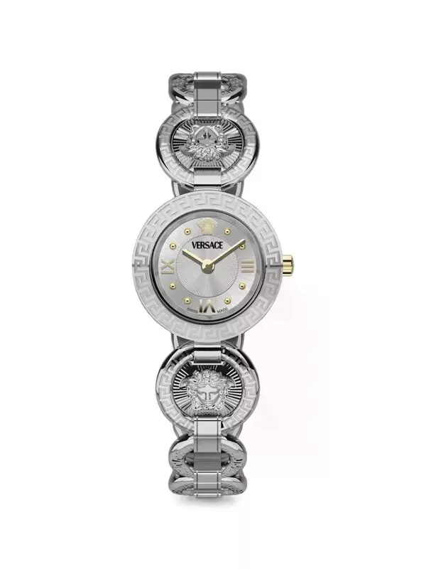 Versace Greca Medusa 28mm Watch - Silver